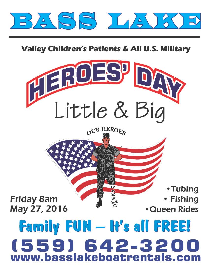 Our Heroes Day! - Bass Lake Boat Rentals