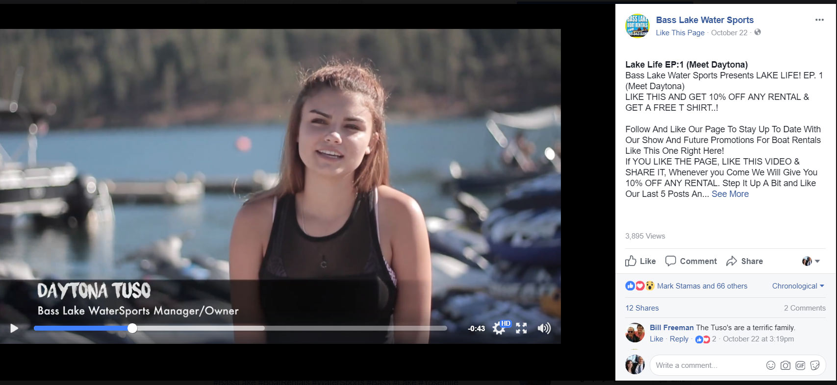 Lake Life: Episode 1 - Bass Lake Boat Rentals